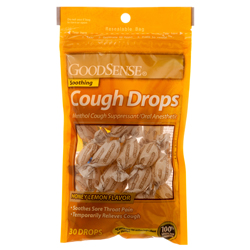 GOODSENSE COUGH DROPS 30 CT HONEY LEMON - Aj's Group International
