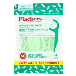 PLACKERS HI-PERFORMANCE DENTAL FLOSSERS 60 CT - Aj's Group International