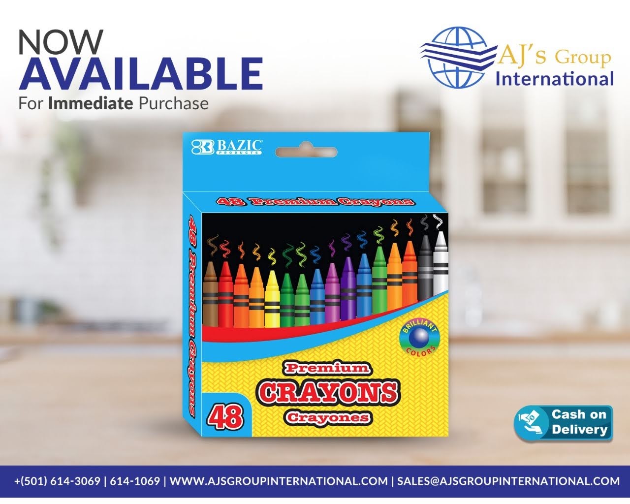 BAZIC CRAYON 48CT PREMIUM - Aj's Group International